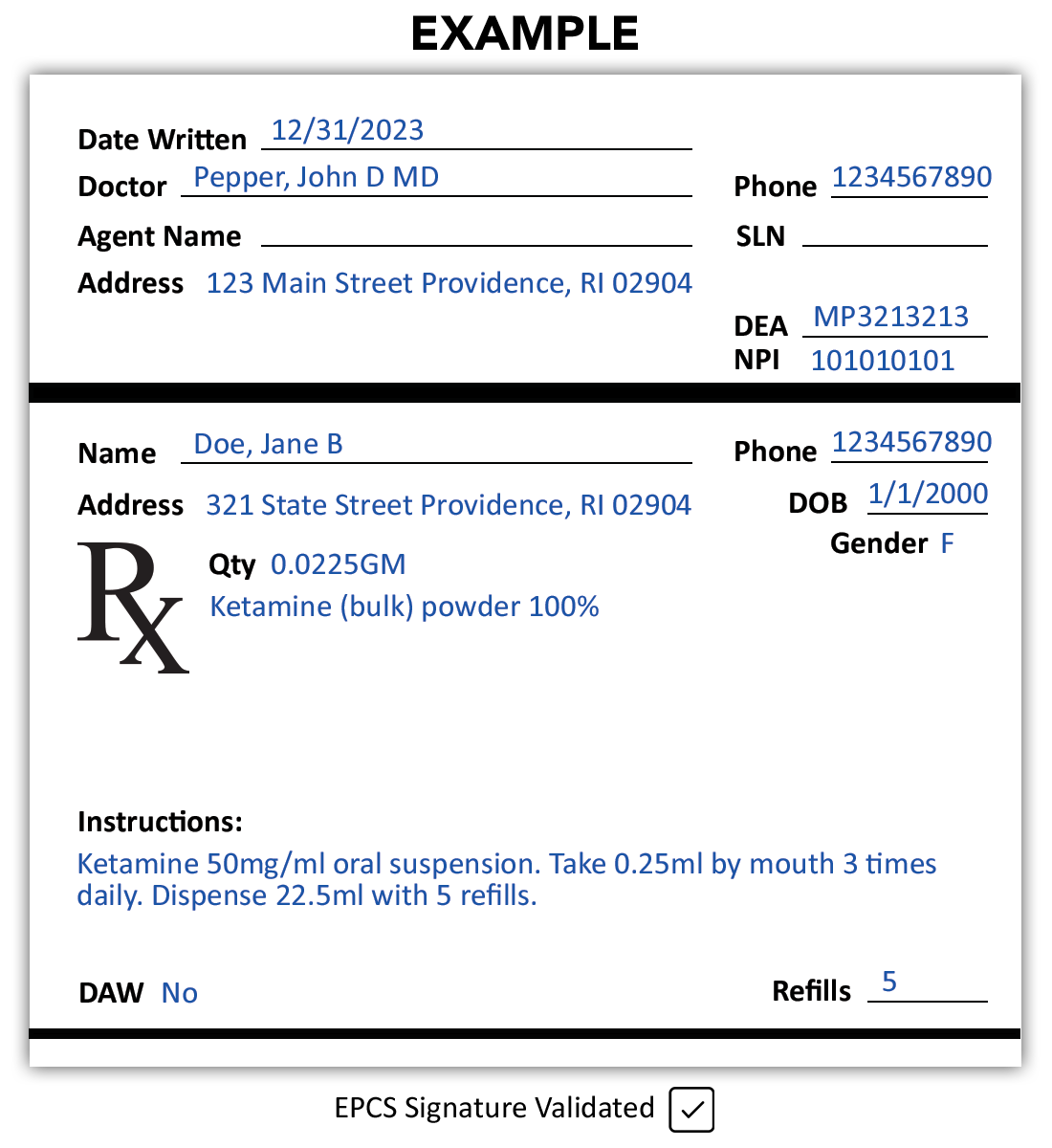 How To Prescribe Ketamine Oral Suspension Tutorials Bayview